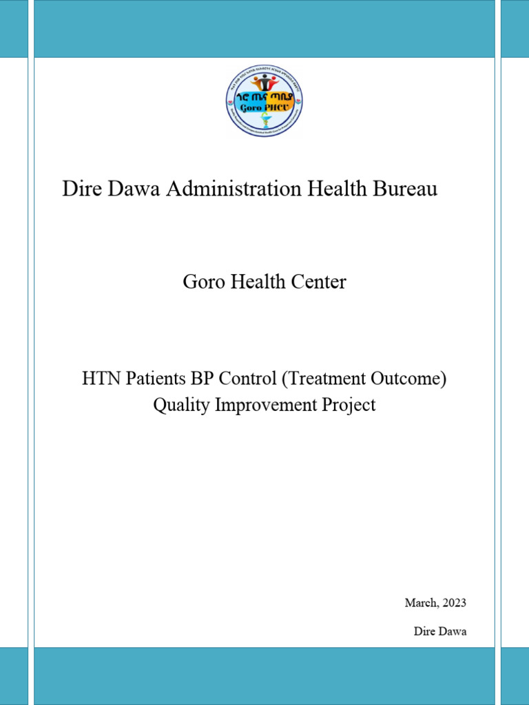 Goro HC HTN Patients BP Control QI Project | PDF | Non Communicable Disease | Hypertension