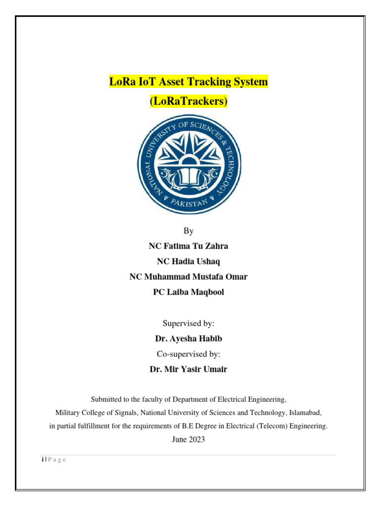 LoRa IoT Asset Tracking System | Download Free PDF | Internet Of Things | Computer Science