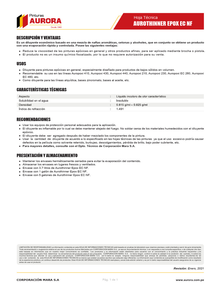 HT Aurothinner Epox EC NF | PDF