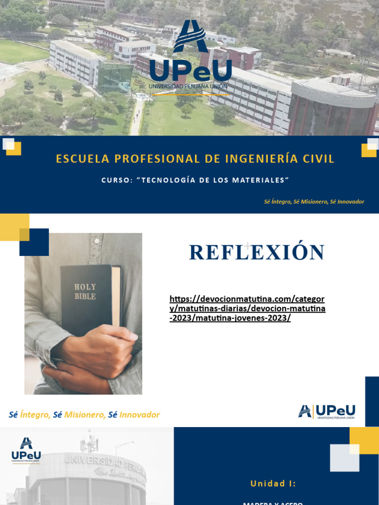 Logo de Ingeniería Civil UPEU | PDF | Acero | Aleación
