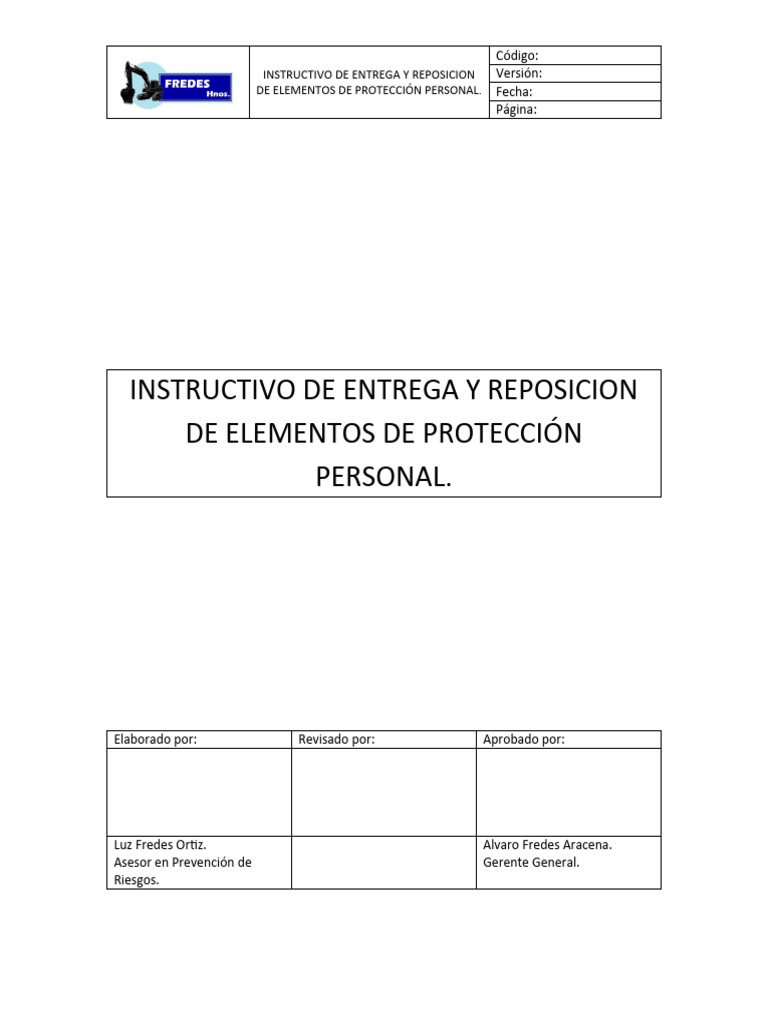 Instructivo EPP | PDF | Riesgo