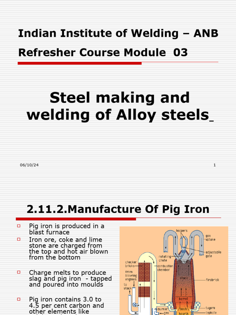 C-Met 03 Steel Making & Alloy Steels | PDF | Steelmaking | Steel