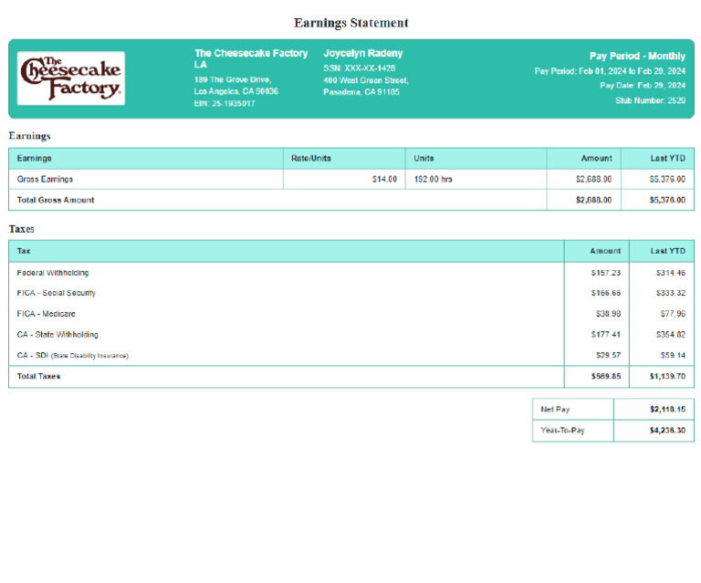 PAYSTUB | PDF