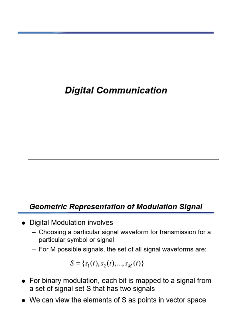 Digital Communication Pdf Modulation Telecommunications Engineering