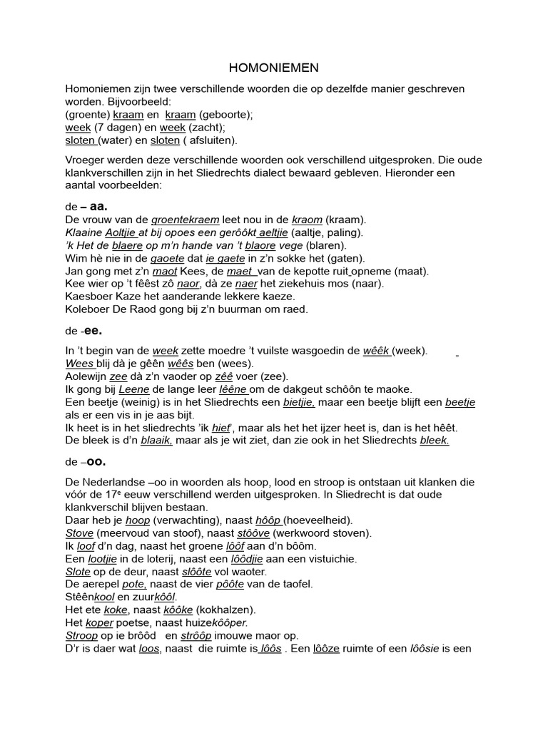 Homoniemen | PDF