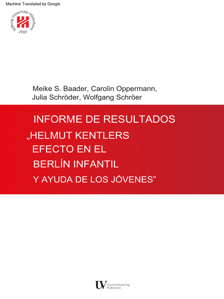 Informe Investigación - El Trabajo de Helmut Kentler | PDF | Pedofilia ...