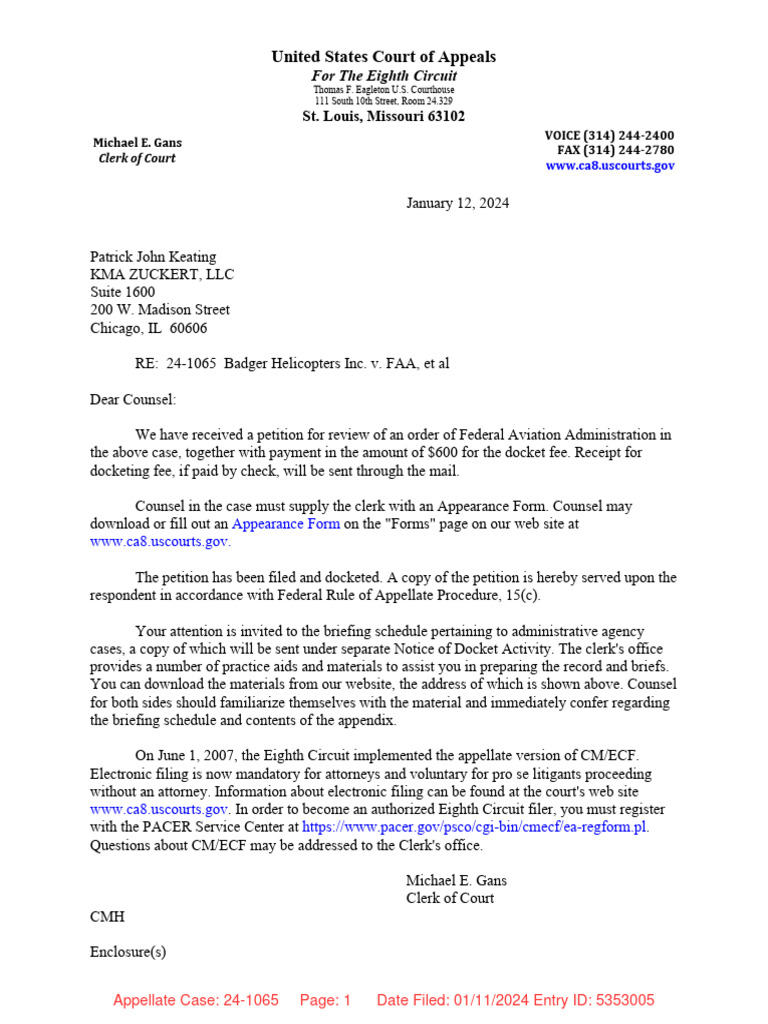 Badger Helicopters vs. FAA Appeal | PDF | National Park Service