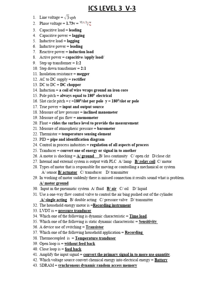 COC Level III Best-1 | Download Free PDF | Inductor | Electric Motor