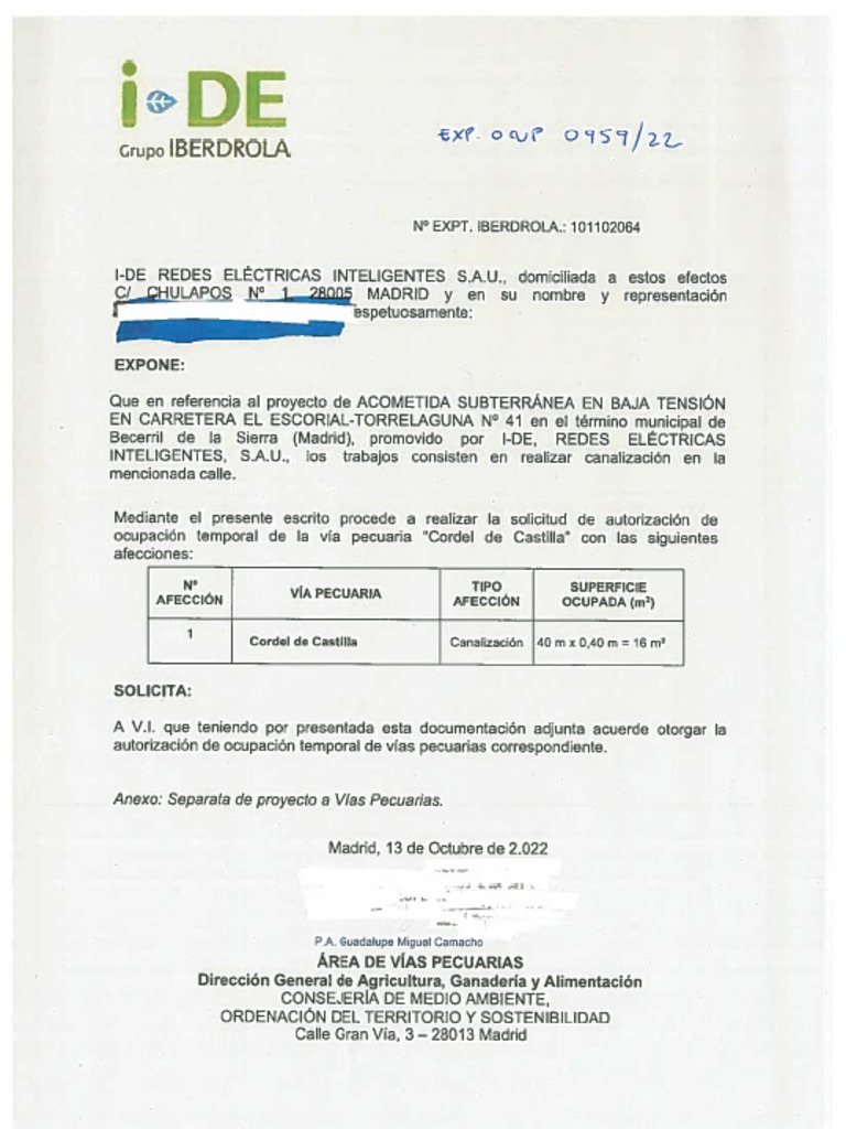 Ejemplo de Partida Proyecto Exp Ocup 0959-22 | PDF