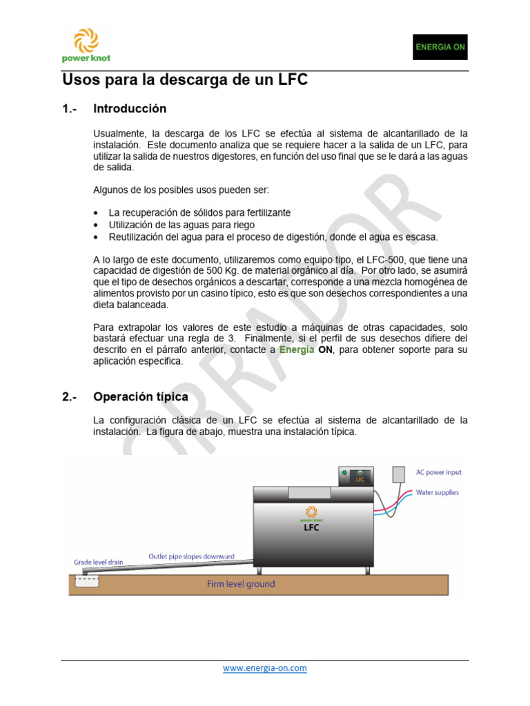 Usando La Salida Del LFC B | PDF | Agua