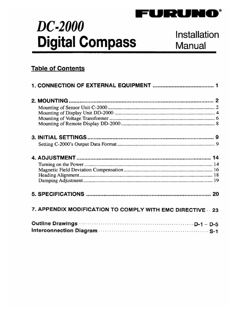 DC2000 Installation Manual Version D | PDF