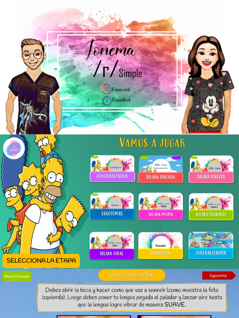 Fonema R Simple. Animado | PDF