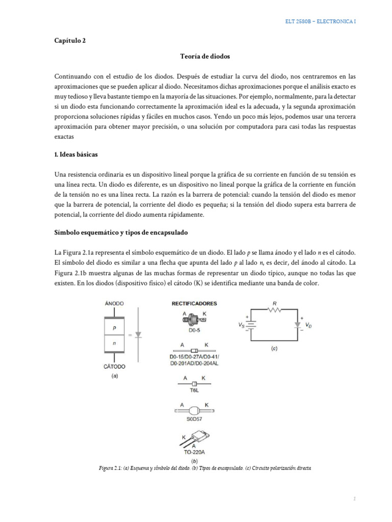 Capitulo 2 | PDF | Diodo | Corriente eléctrica
