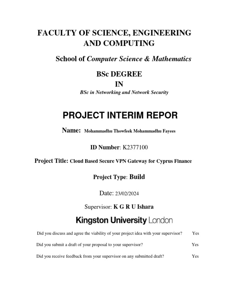 Interim Report | PDF | Computer Security | Security