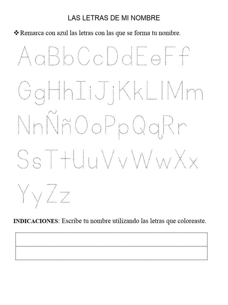 Actividades Escribo Mi Nombre Primer Grado | PDF