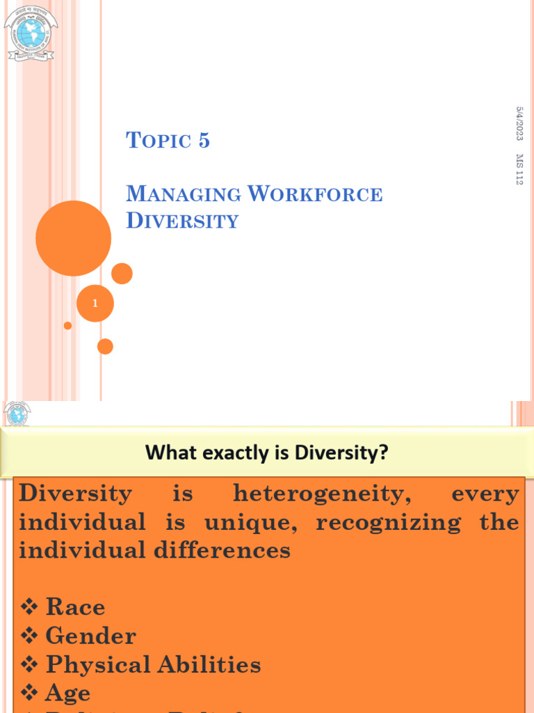 5 - Workforce Diversity | Download Free PDF | Disability | Microsoft ...