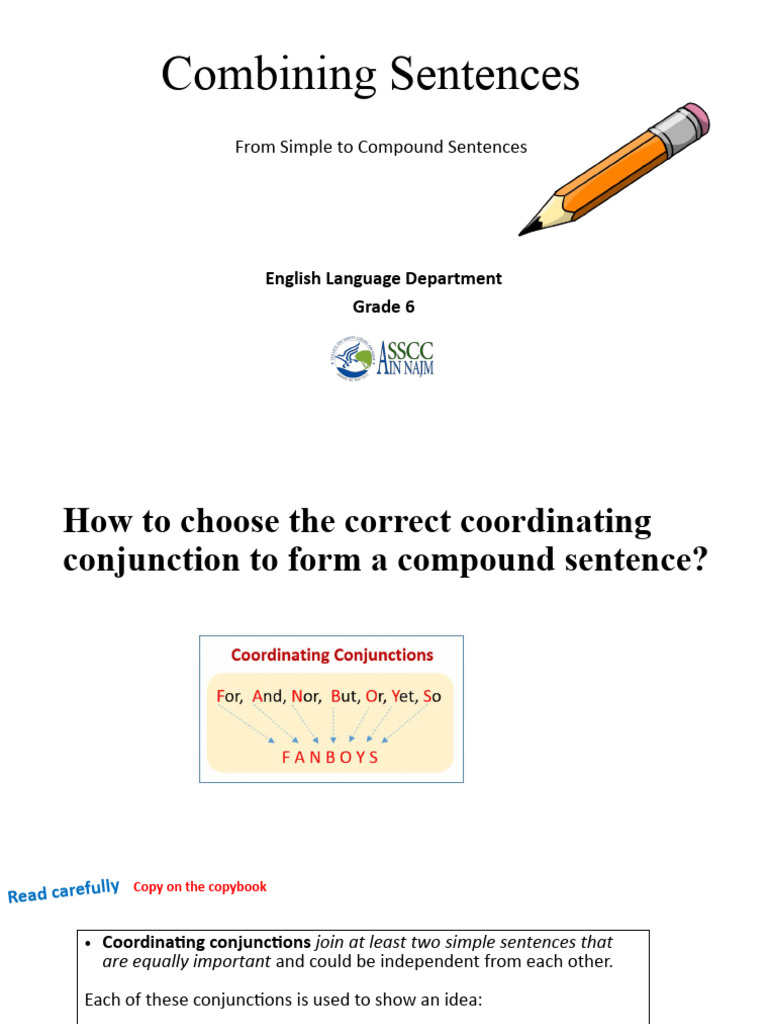 Mastering Compound Sentences with FANBOYS | PDF | Language Arts ...