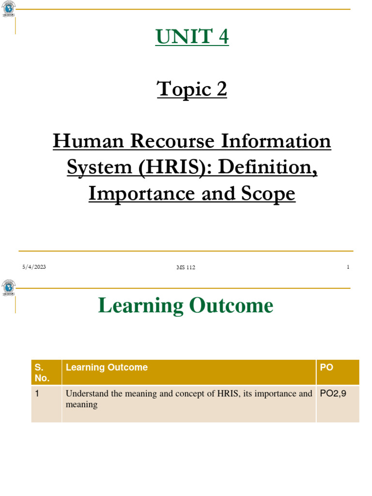 2_HRIS | PDF | Human Resource Management | Human Resources