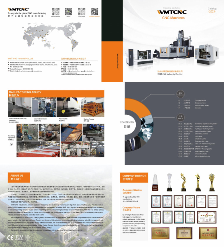 WMT CNC CATA 2023-CNC Machines | PDF