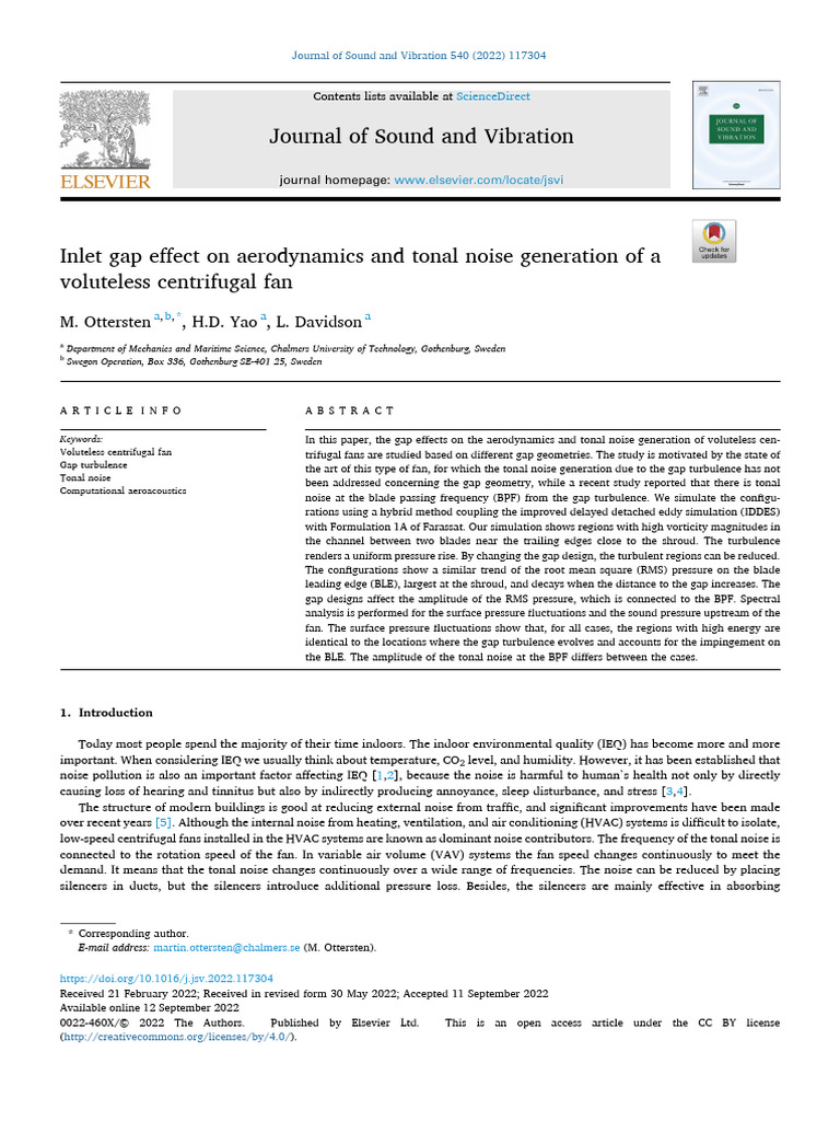 2022 - M. Ottersten-Voluteless Centrifugal Fangap Turbulencetonal ...
