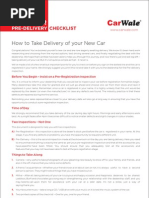 Team-BHP PDI Checklist | PDF