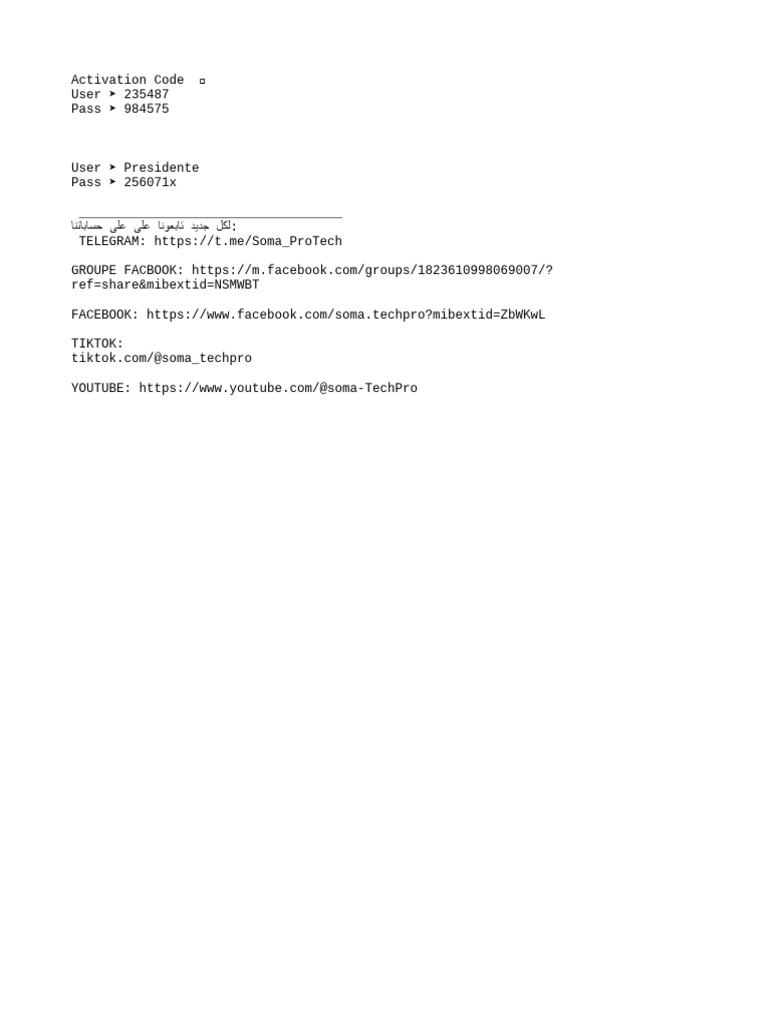 CODE. Soma - ProTech | PDF