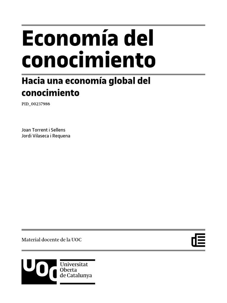 Economía Global del Conocimiento | PDF | Capitalismo | Conocimiento