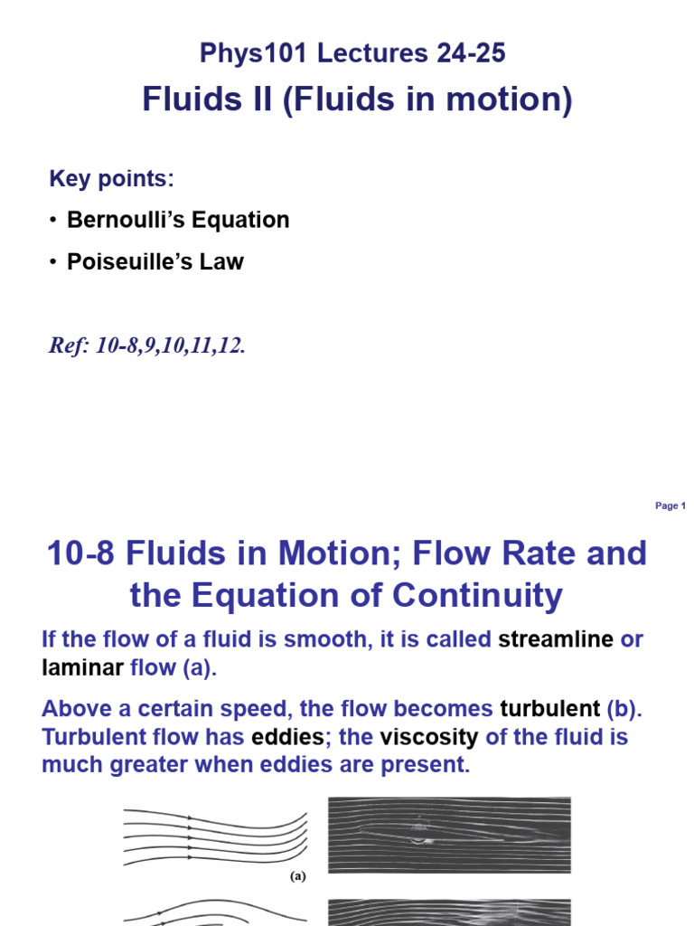 Lec 24 B | PDF | Fluid Dynamics | Hemodynamics