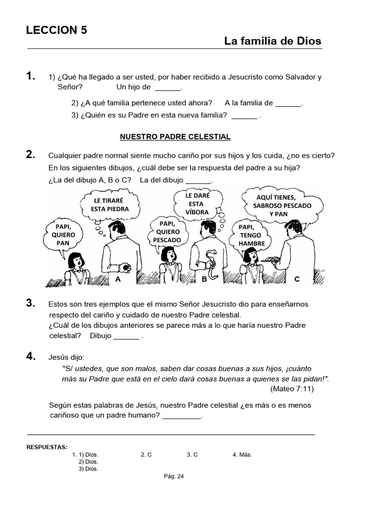 Lección 5 | PDF | Dios el padre | Jesús