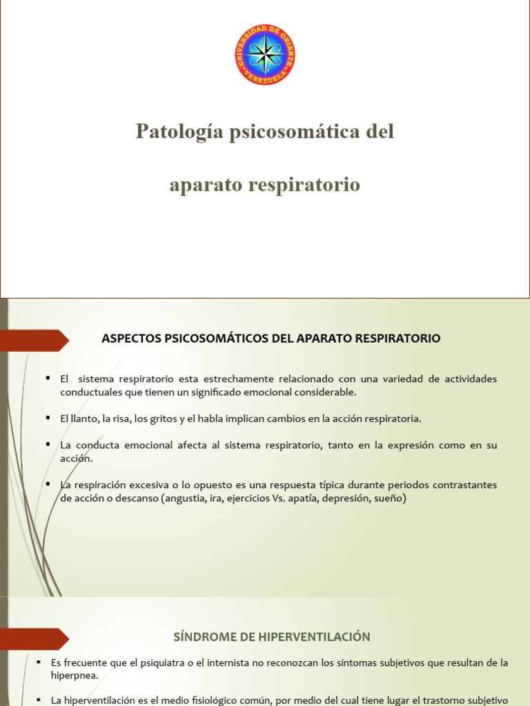 Patologia Psicosomatica Respiratorio y Circulatorio | PDF | Asma | Alergia