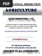 Agriculture PP1 Final Gauge Prediction 2025 | PDF | Agriculture | Weed
