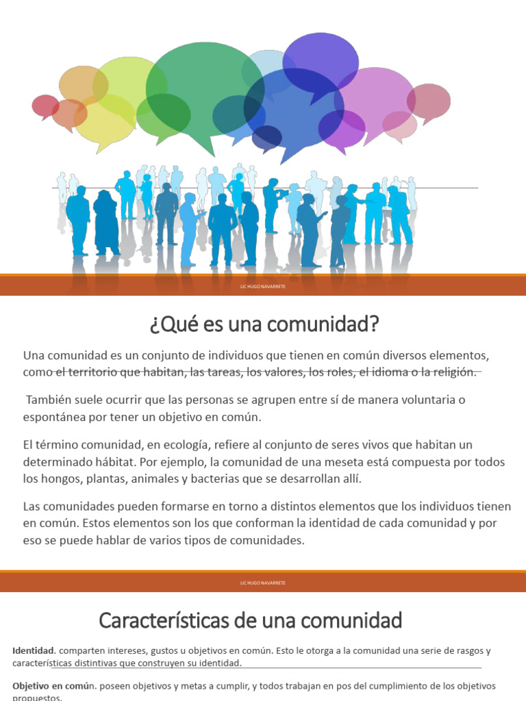 Comunidad | PDF