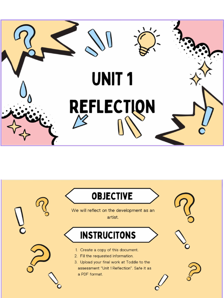 Unit 1 Reflection Visual Arts | PDF | Learning | Knowledge