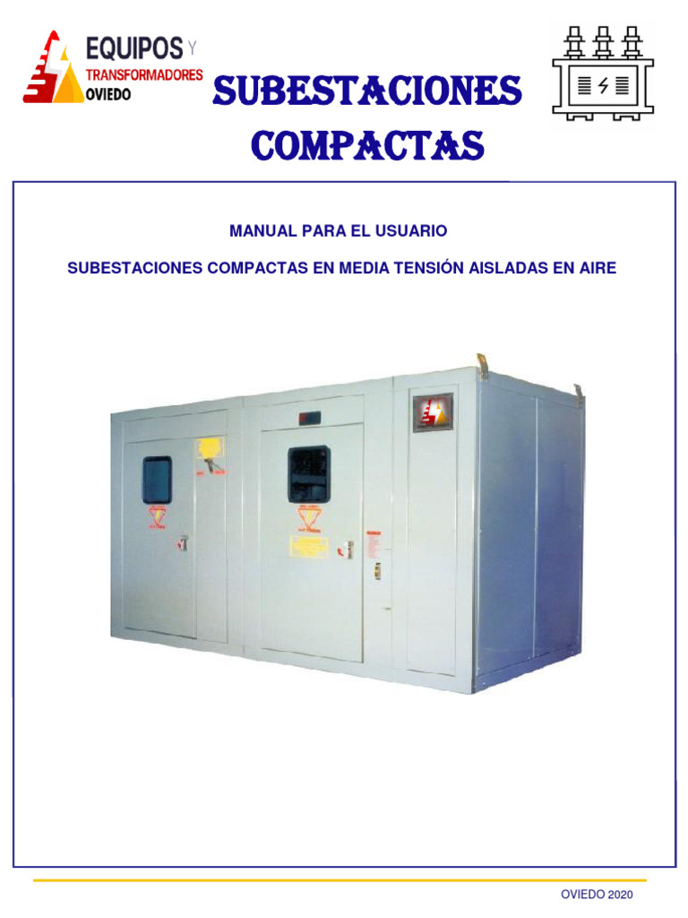 Manual de Subestaciones Compactas 2020 | PDF | Subestacion electrica | Ingenieria Eléctrica