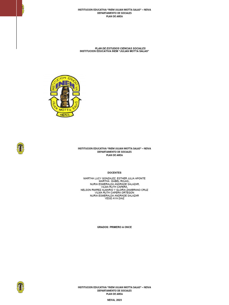 PROGRAMA CURRICULAR FINAL INEM 2023 copy | Descargar gratis PDF | Plan de estudios | Educación ...