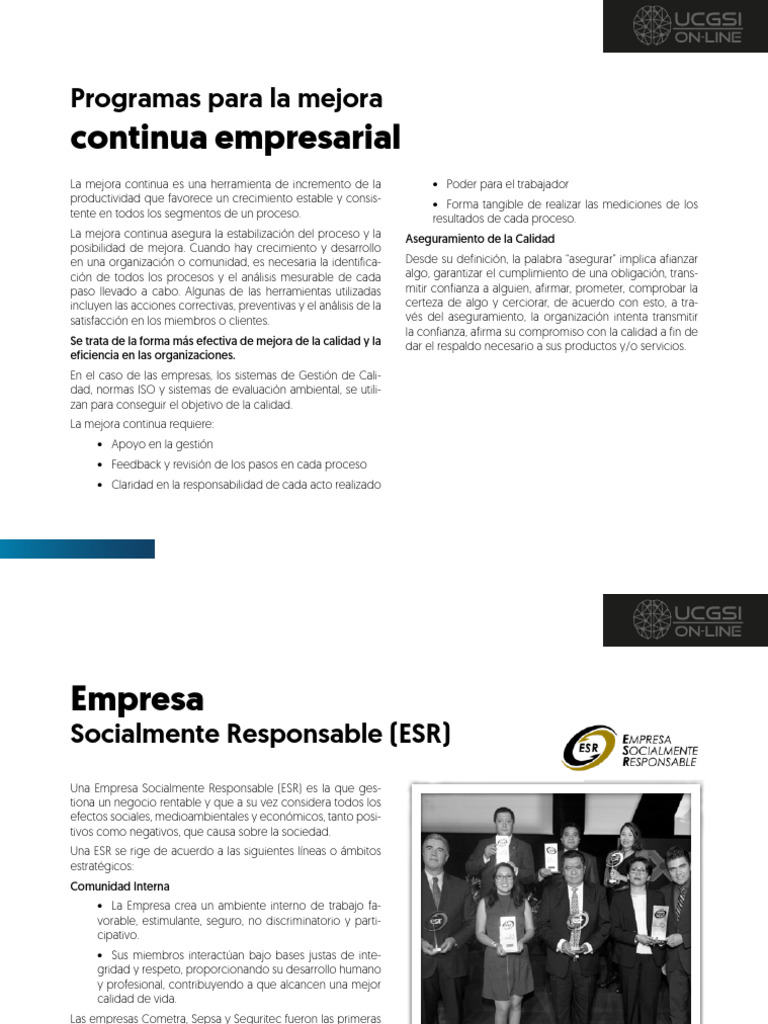 08 Programas | PDF | Business | Calidad (comercial)