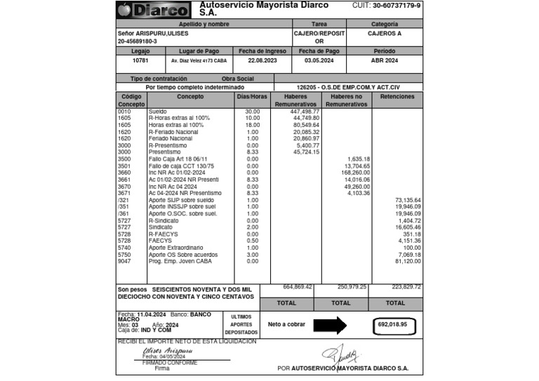 Ulises Arispuru: Av. Diaz Velez 4173 CABA | PDF