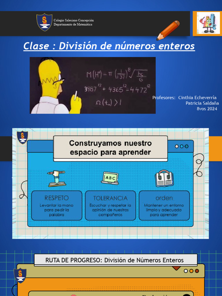 Clase 4 División de N ° Enteros 2024 | Descargar gratis PDF | Multiplicación | Entero