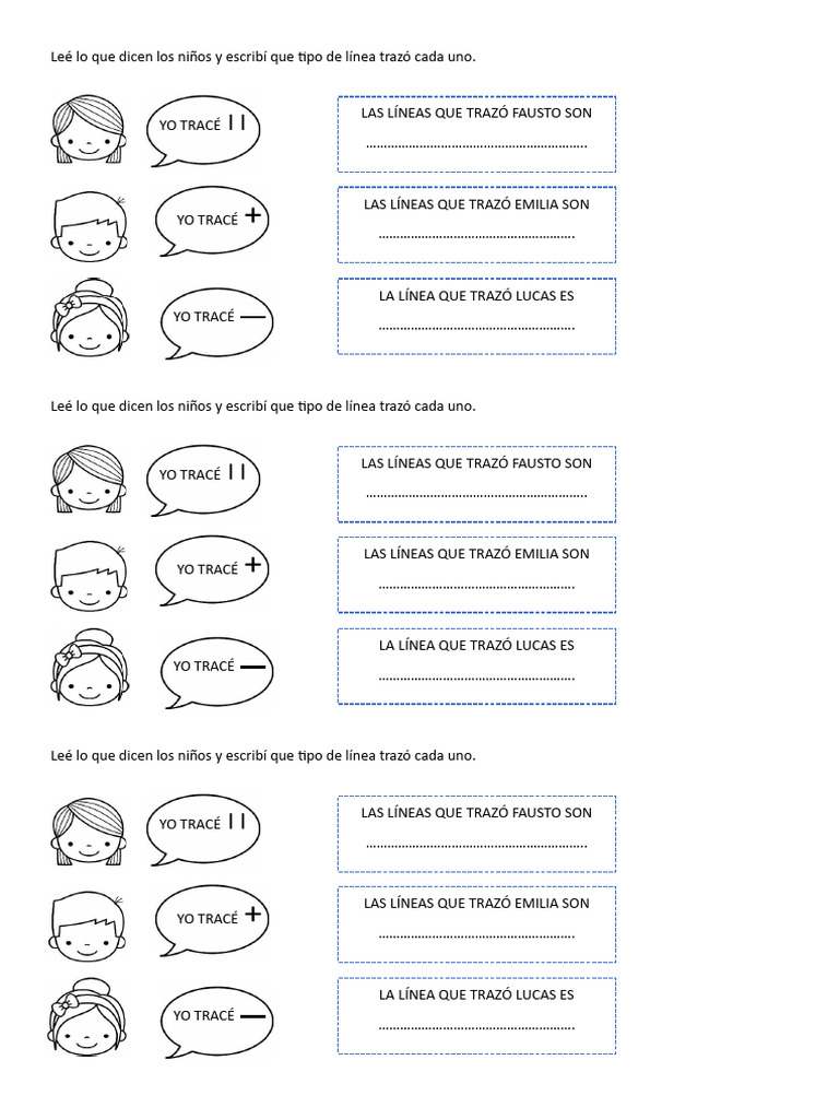 Identifica las Líneas Trazadas | PDF
