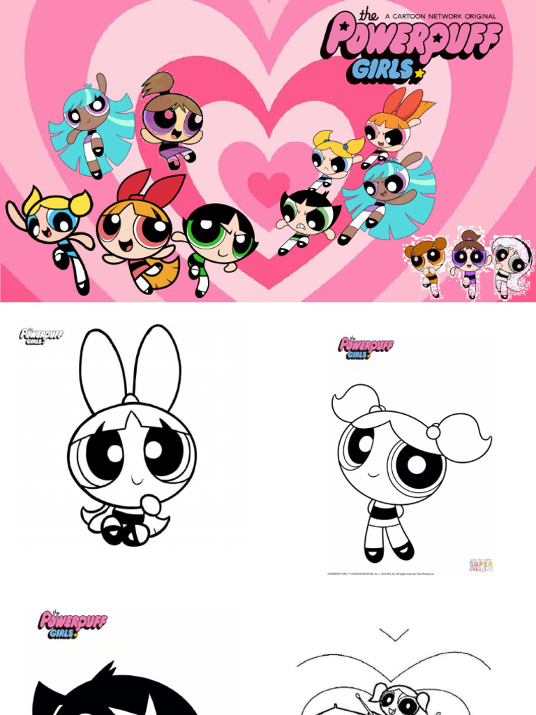 Libro de Colorear Chicas Superpoderosas | PDF