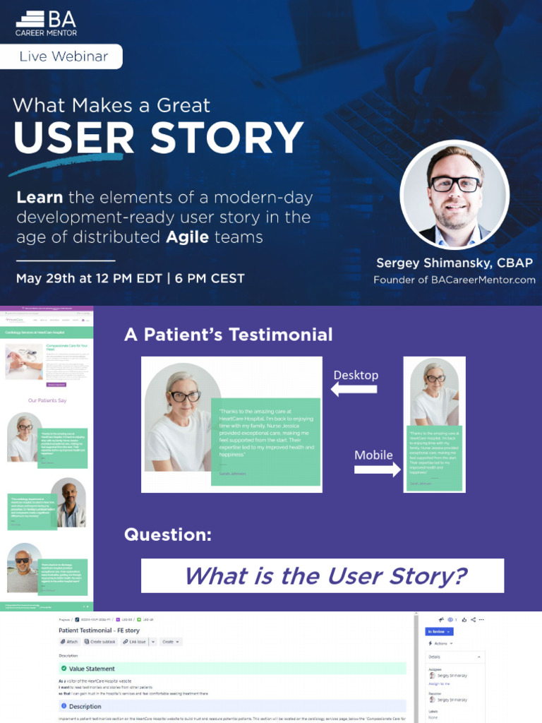 Webinar Handouts BACareerMentor | PDF | Scrum (Software Development ...