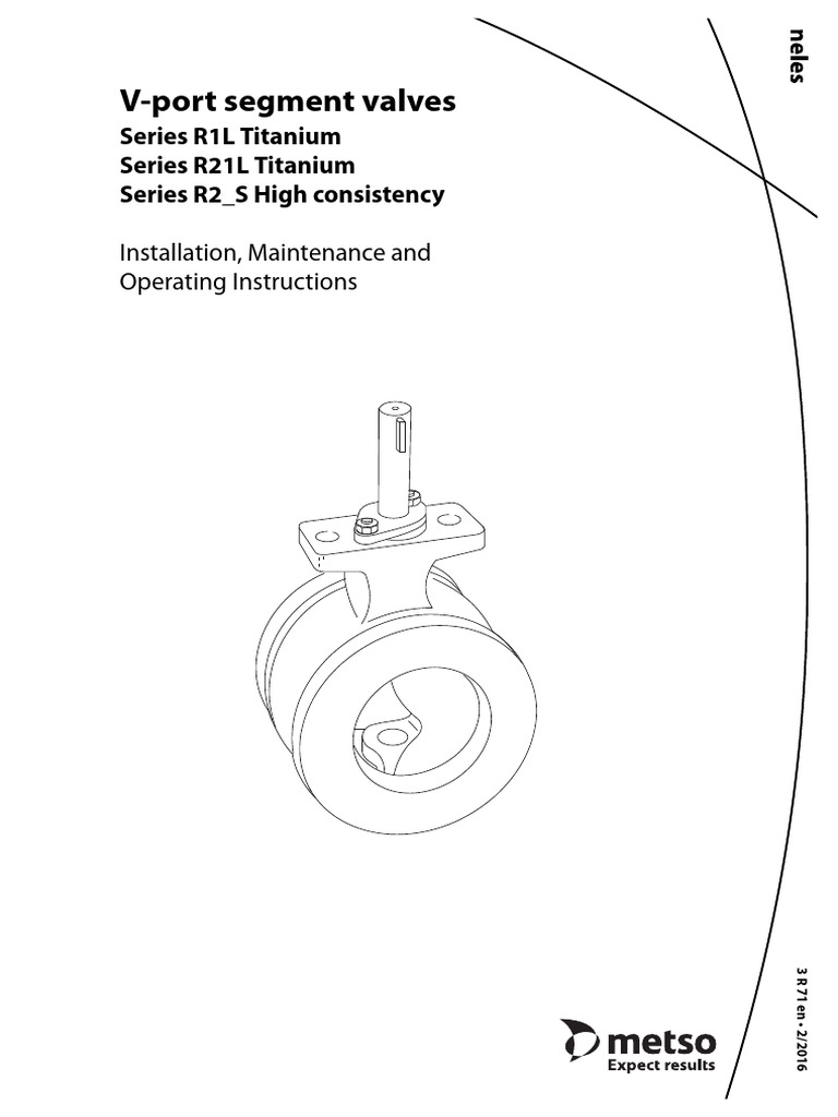 V-Port Segment Valves: Series R1L Titanium Series R21L Titanium Series ...