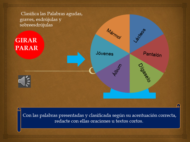 Ruleta Clasificación de Palabras | PDF