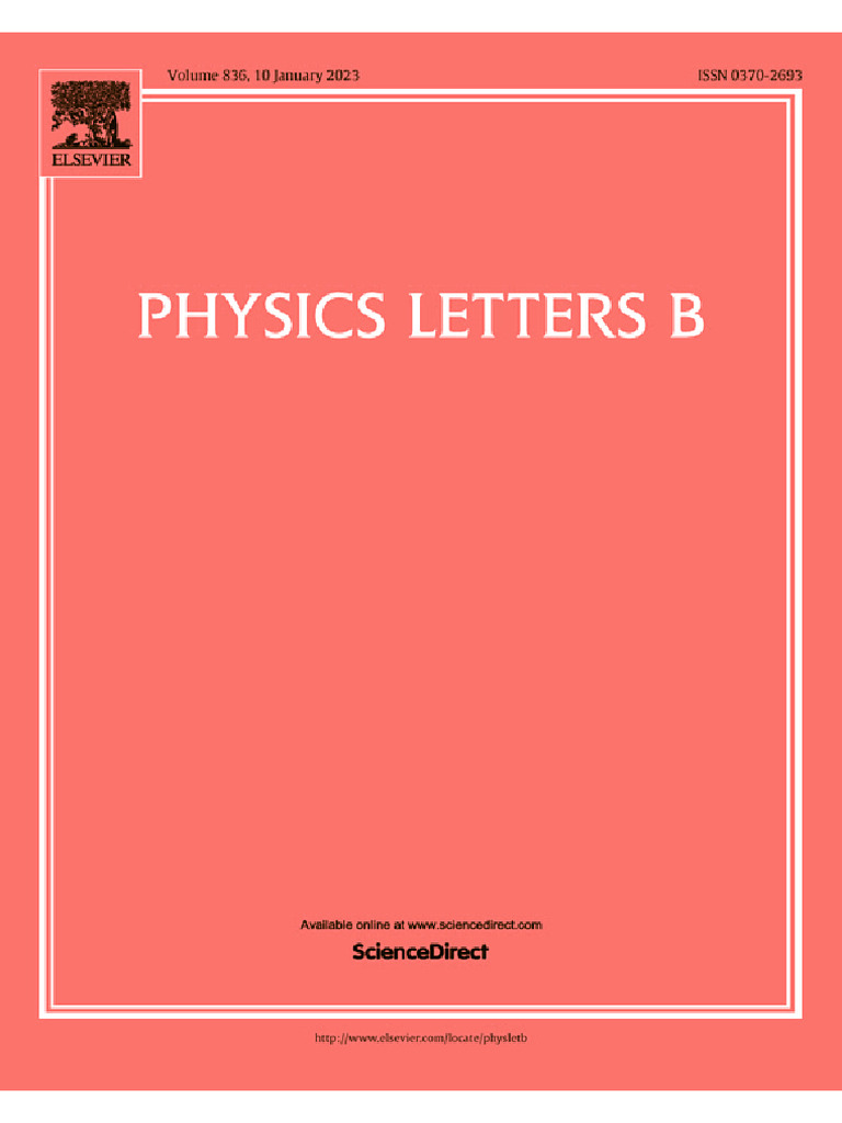 Phys Lett B | PDF