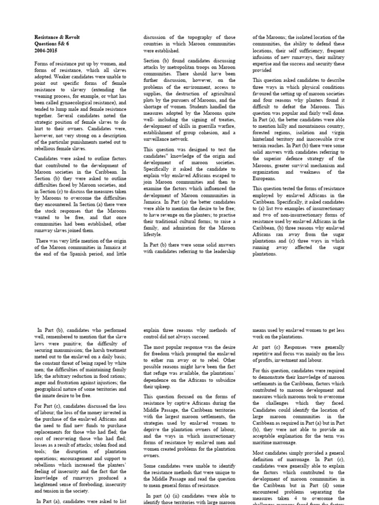 Resistance Grade 11 | PDF | Slavery | Atlantic Slave Trade