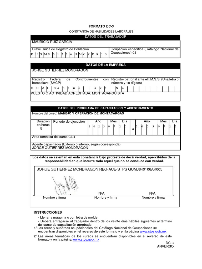 DC 3 Mauricio Ruiz Montacargas | PDF | Economias