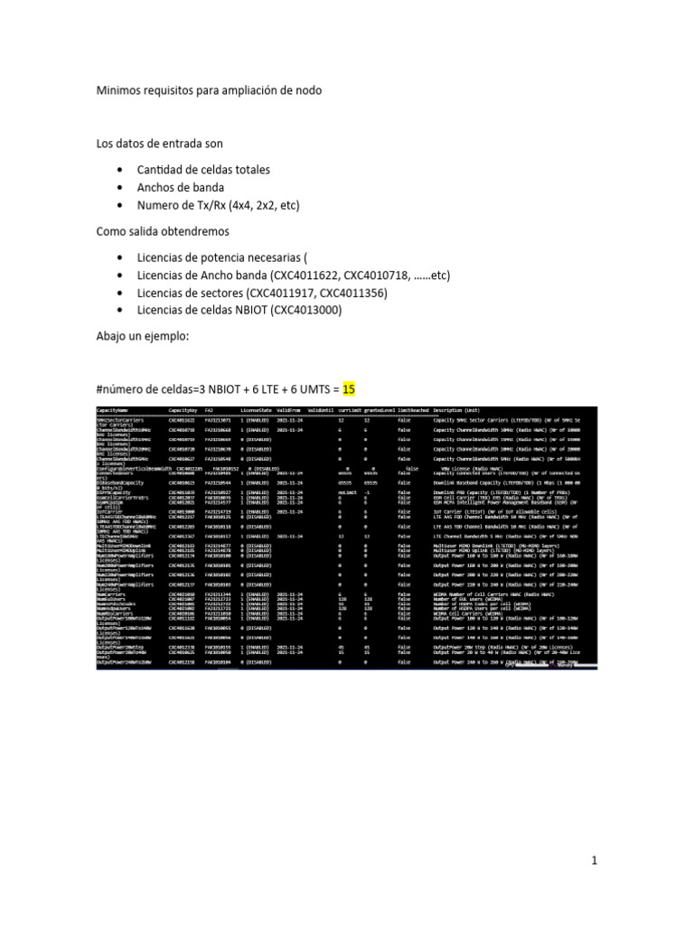 MOP - Features Basicos para Ampliacion de Nodo | PDF | Mobile ...