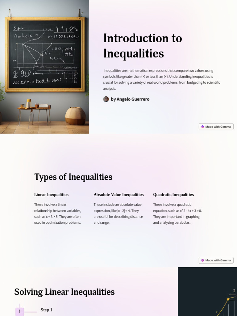 Introduction To Inequalities | PDF | Inequality (Mathematics ...