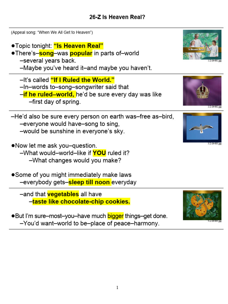 Is Heaven Real? Exploring Biblical Promises | PDF | Heaven | Jesus