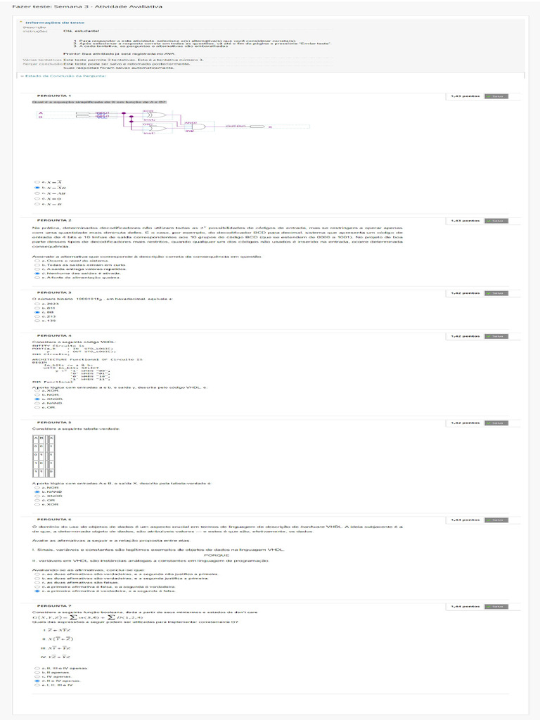 Aval-03.3 CircuitoDigital | PDF